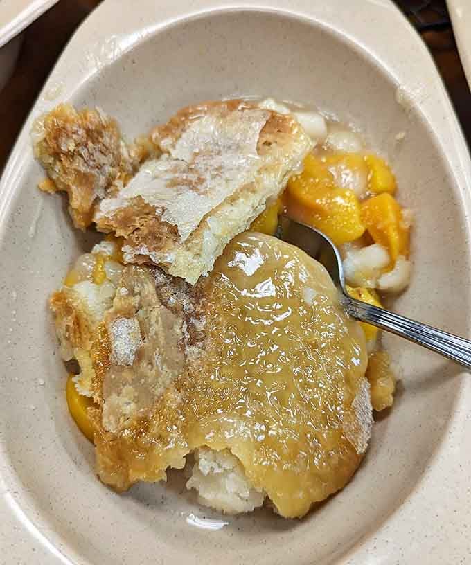 Peach cobbler with that perfect golden crust &ndash; Georgia's state fruit never looked so good or tasted so right.