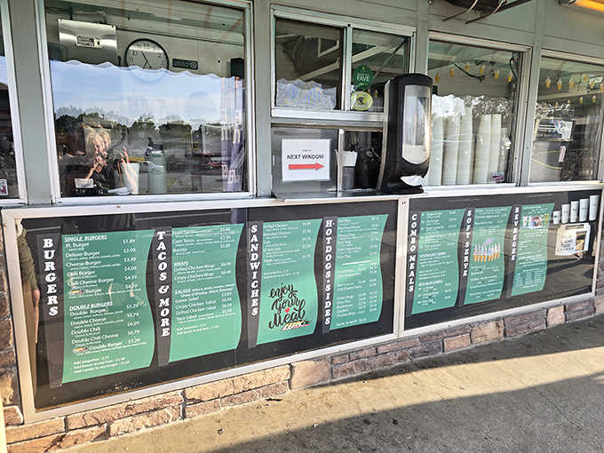 Multiple order windows mean shorter waits and faster access to the good stuff your stomach has been demanding.