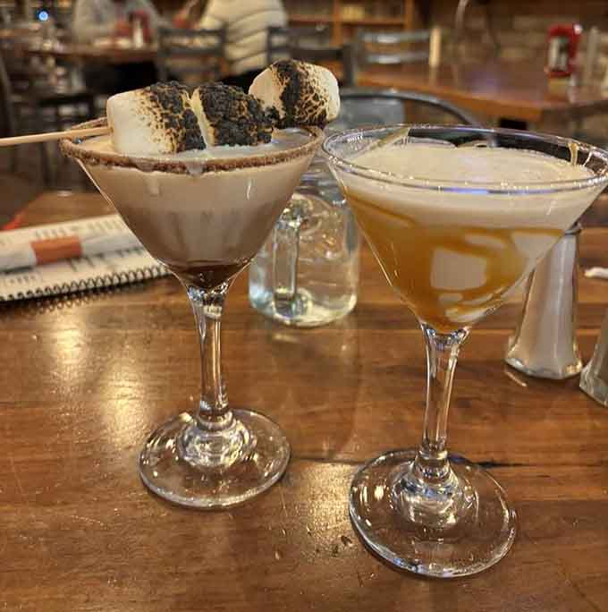S'mores martini meets caramel martini: when your dessert and cocktail have a delicious identity crisis. We're not complaining.
