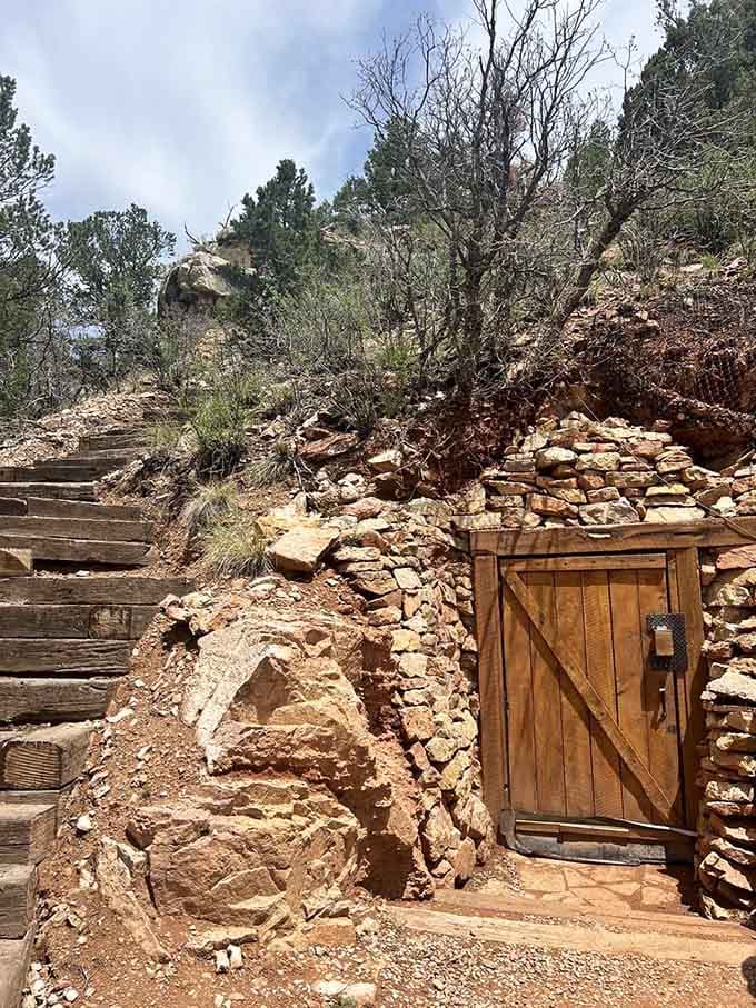 That rustic entrance promises adventure, and unlike your GPS, it actually delivers on that promise every time.