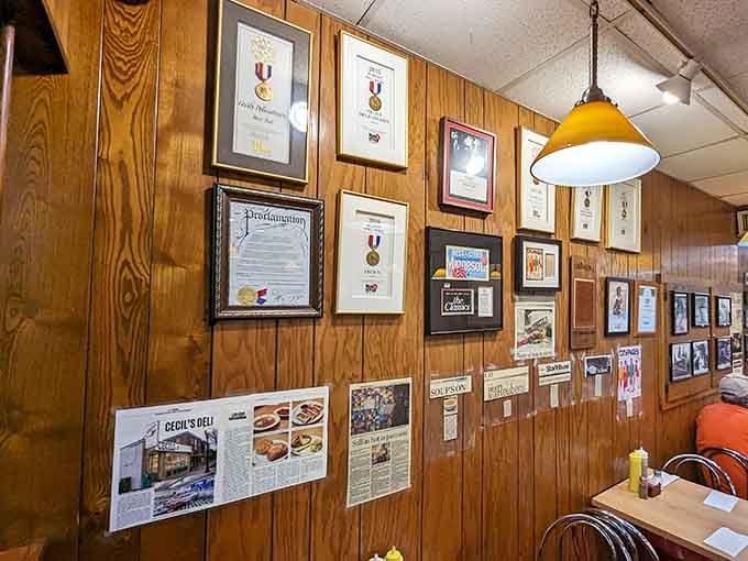 Those framed awards and clippings tell stories of excellence that span decades of delicious dedication and craft.