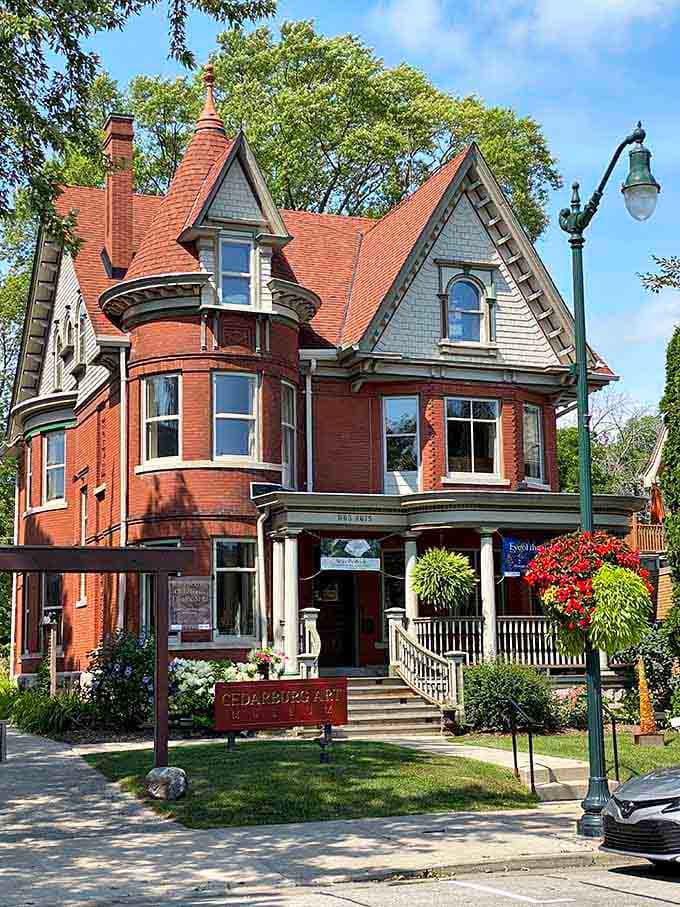 This Victorian beauty houses the Cedarburg Art Museum, proving that culture and turrets go together like cheese and crackers.