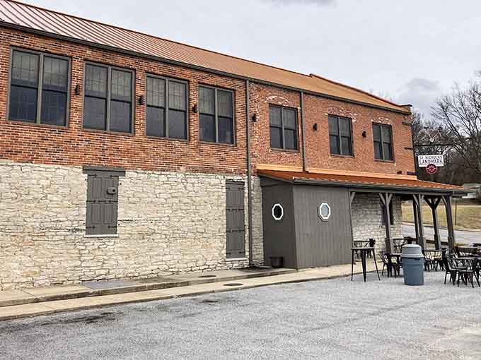 St. Nicholas Landmark's brick facade and towering steeple add architectural grace to Chester's historic downtown landscape.