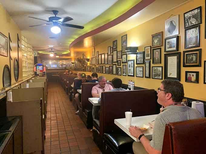Notice how everyone's focused on their food rather than their phones, that's the sign of a truly great meal.