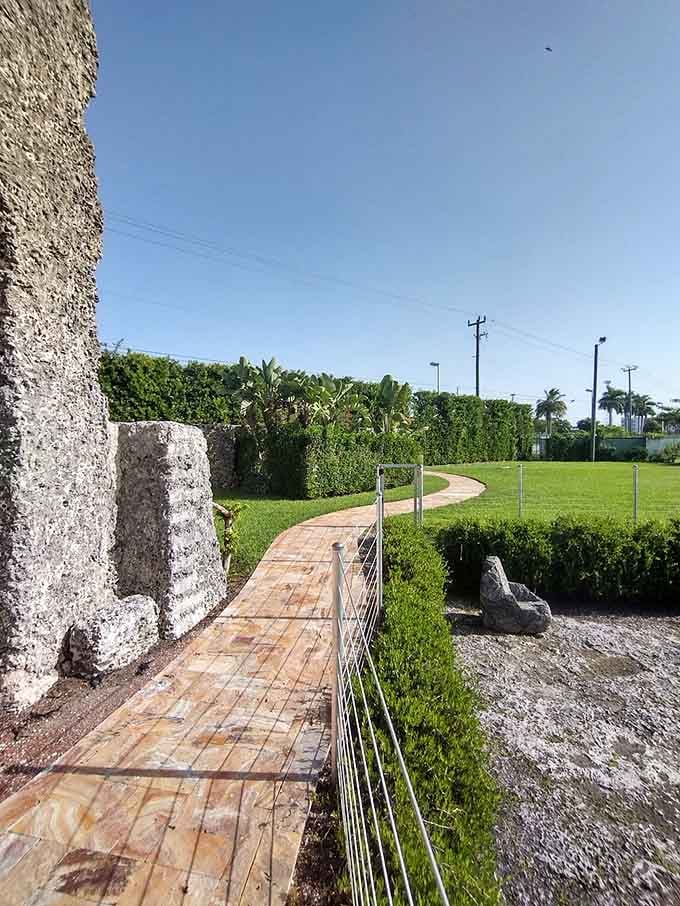 That walkway represents thousands of hours of solo nighttime labor, which really puts your weekend home improvement projects into perspective.
