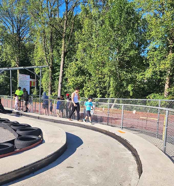 Families gather trackside, ready to transform an ordinary afternoon into memories that'll last well beyond the final lap.