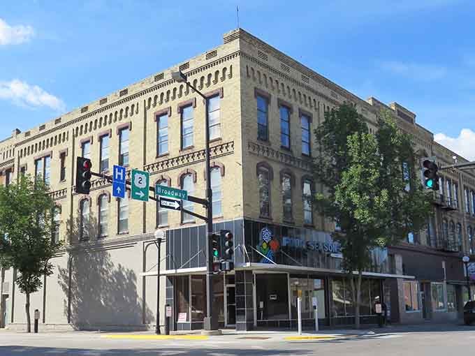 The Fournet Block showcases classic downtown architecture that reminds you buildings once had actual character and personality.