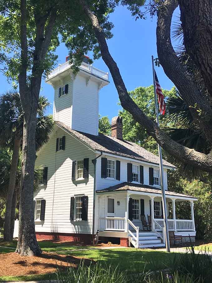 The Haig Point Lighthouse has been guiding ships since the 1870s and still looks better than most of us before our morning coffee.