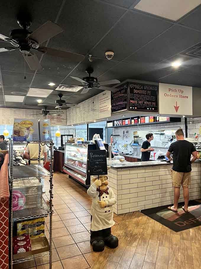 The ordering counter is where dreams come true, one custom sandwich at a time for hungry customers.