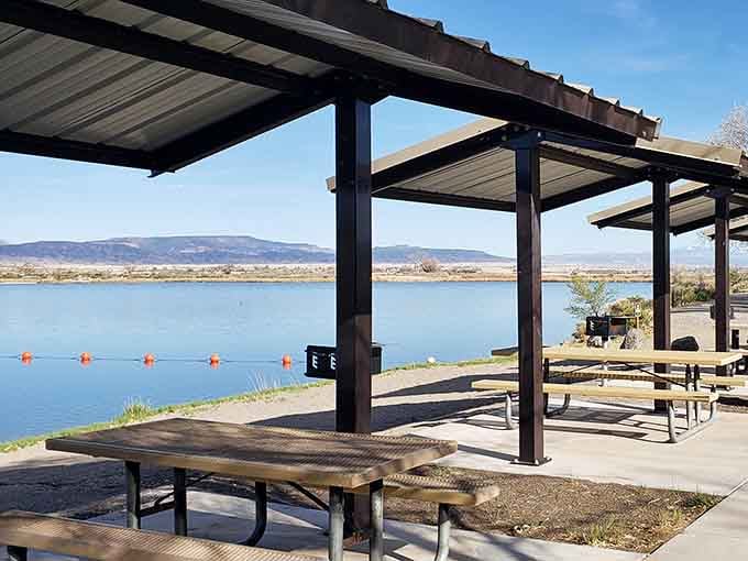 Lakeside picnic areas offer mountain views and peaceful waters without the crowds or the parking nightmares.