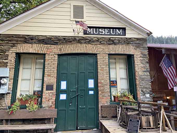 The Downieville Museum's stone walls have witnessed more history than most textbooks could ever hope to contain.