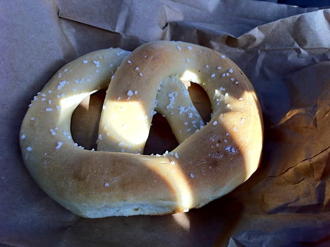 A soft pretzel so perfectly golden and salted, it could make a Philadelphian weep tears of pure joy.