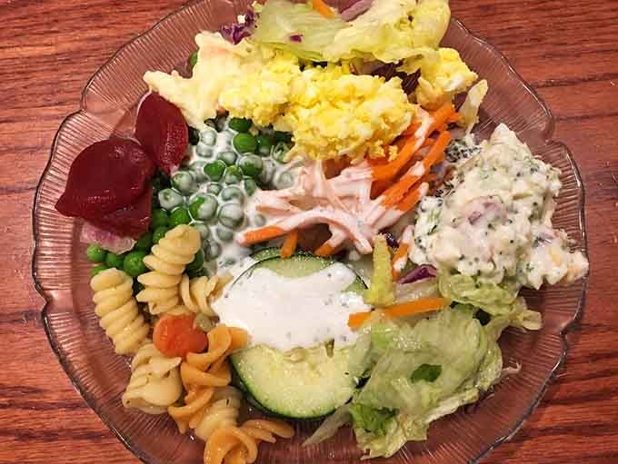 Even the salad bar looks inviting, though let's be honest about why you're really here this morning.