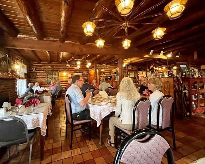 The rustic interior and satisfied diners tell you everything you need to know about this century-old treasure.