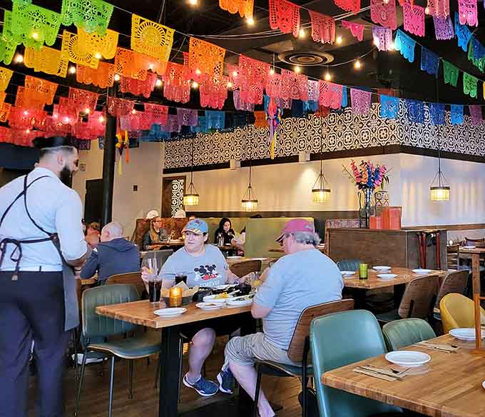 Spacious tables and cheerful decor make this the kind of place where lingering over meals feels natural.