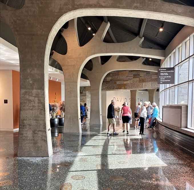 Those sweeping archways frame the galleries like a Renaissance painting, inviting exploration around every elegant curve.