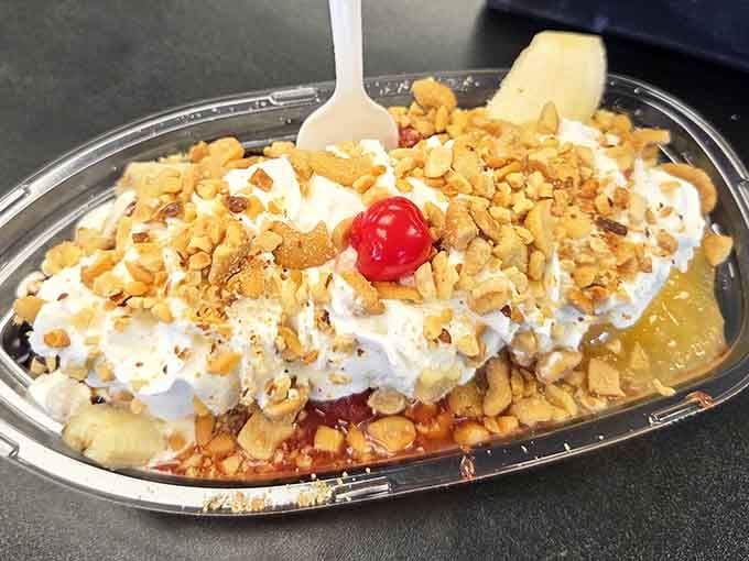 This banana split is basically a sundae that went to college and came back with big ideas and whipped cream.