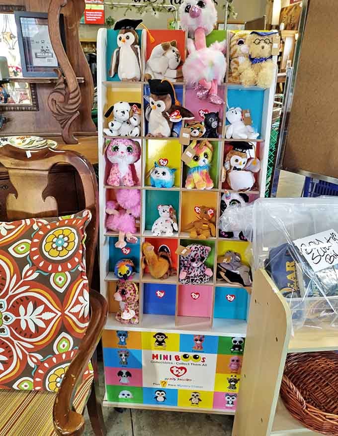 The stuffed animal section where childhood nostalgia meets adorable finds that kids will love just as much as new ones.