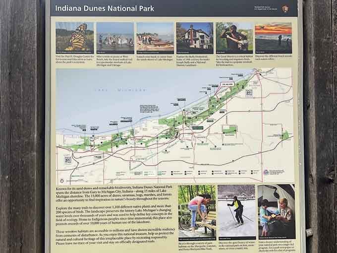 This map shows you exactly where all the magic happens along fifteen miles of surprising lakefront beauty.
