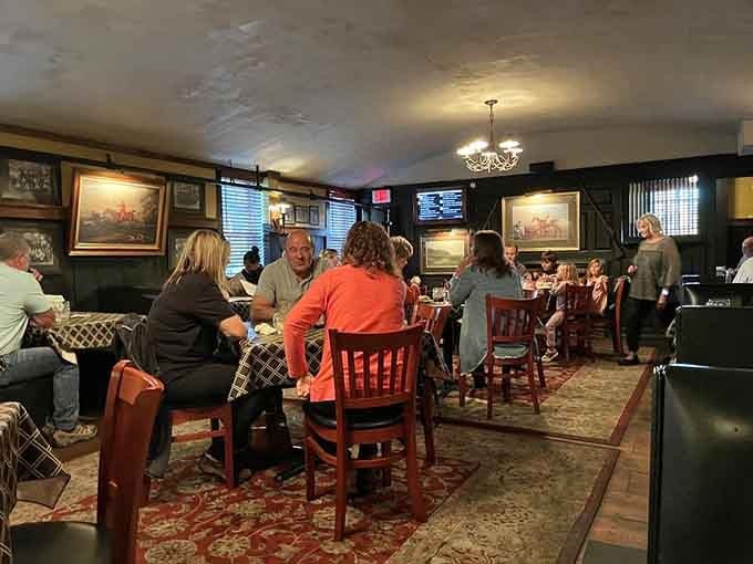 The kind of cozy dining room where conversations flow as smoothly as the drinks at the bar.