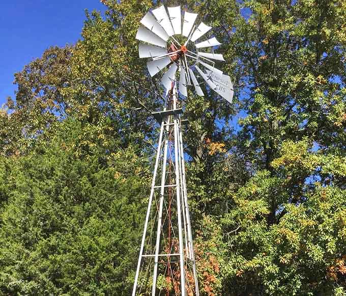 This towering windmill once meant the difference between thriving crops and dust bowl desperation for frontier farmers.
