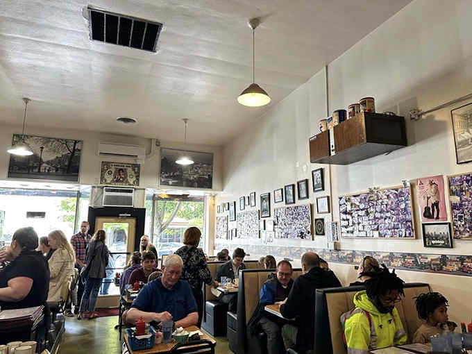 A packed dining room full of happy customers tells you everything you need to know about this place.