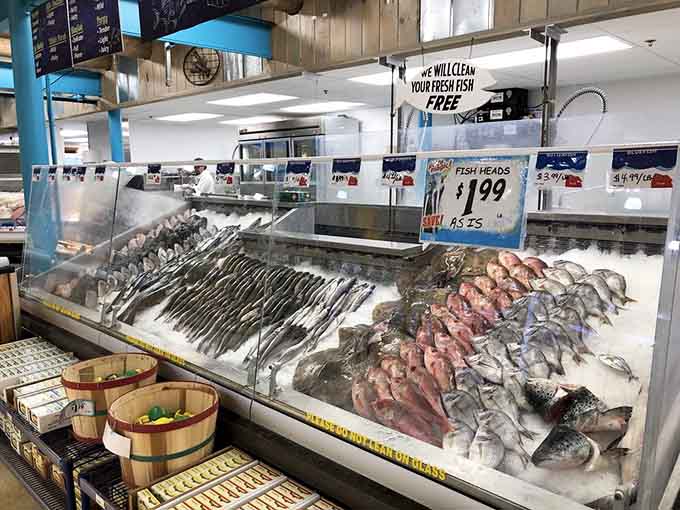 Fresh fish on ice awaits adventurous home cooks ready to try something beyond frozen fish sticks.