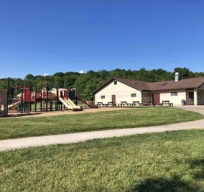 Modern playground equipment that won't make you nervous, plus facilities that prove someone actually cares about this place.