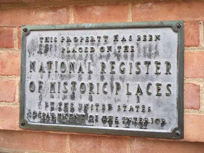 That National Register plaque means this place is officially fancy, like getting knighted but for buildings and gardens.