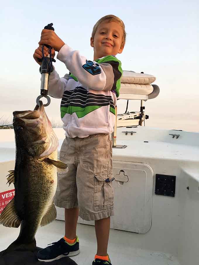 When a kid catches a bass this size, they're telling that story at every family gathering for the next decade.