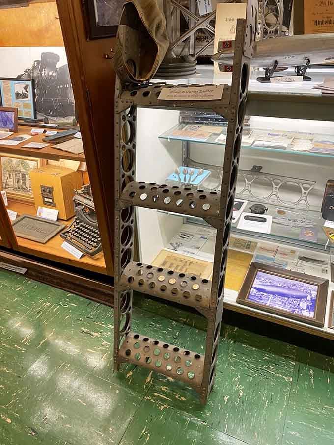 That ornate metal ladder looks like it could've been used for everything from painting to dramatic church choir entrances.