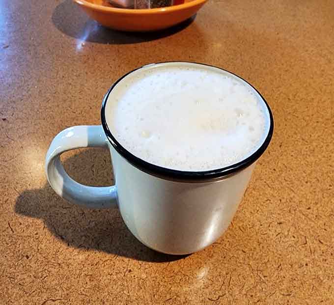 That chai latte foam is so perfectly smooth, you'll feel guilty disturbing it with your first sip. But you'll get over it.