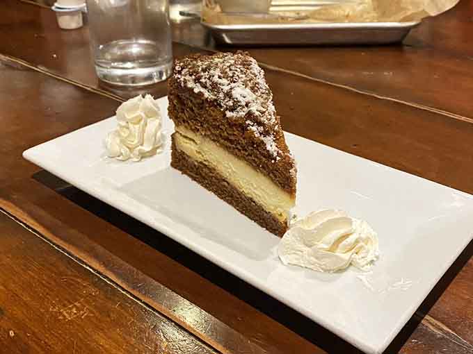 Gingerbread cake with layers like this makes you wonder why anyone bothers with plain old chocolate anymore.