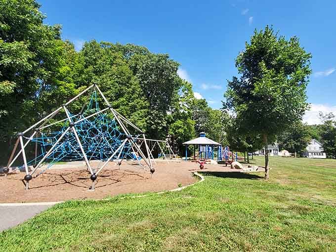 Coolidge Park's climbing structure looks like it was designed by someone who actually remembers what fun feels like.