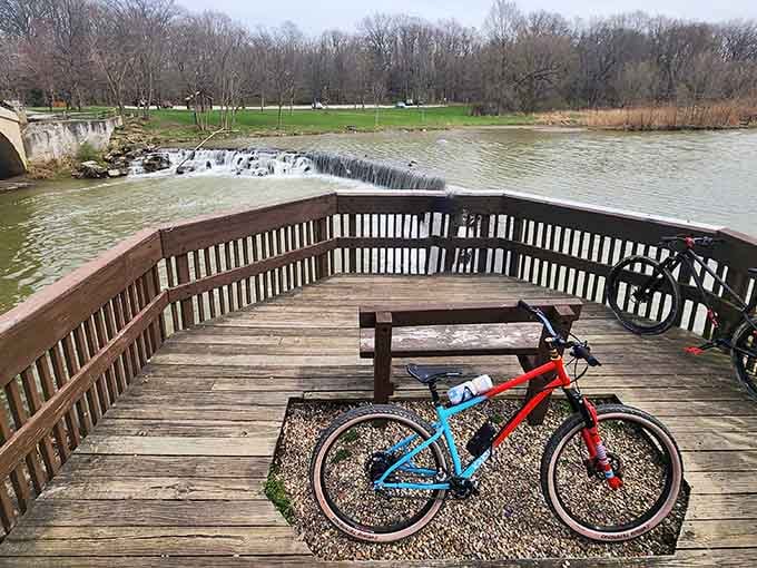 A scenic overlook where you can contemplate nature's beauty and your upcoming toboggan run simultaneously.