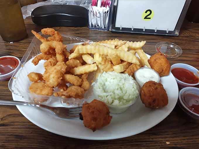 That shrimp basket represents everything right about no-frills Southern seafood done with serious skill and zero pretension.
