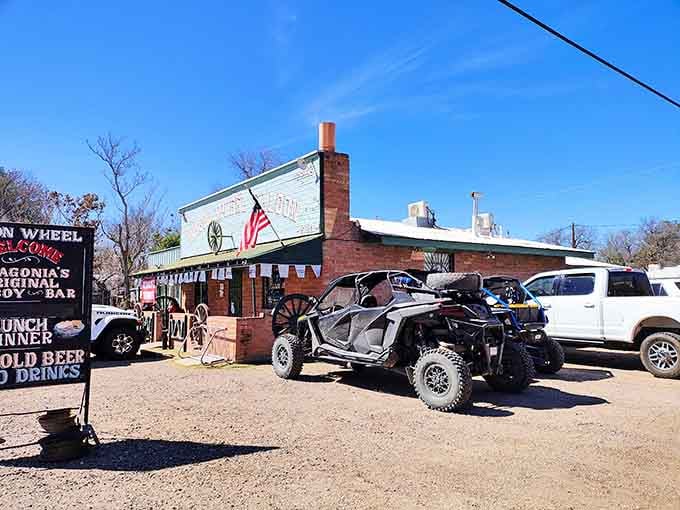 The Wagon Wheel Saloon looks exactly like a saloon should, complete with character that can't be manufactured or faked.