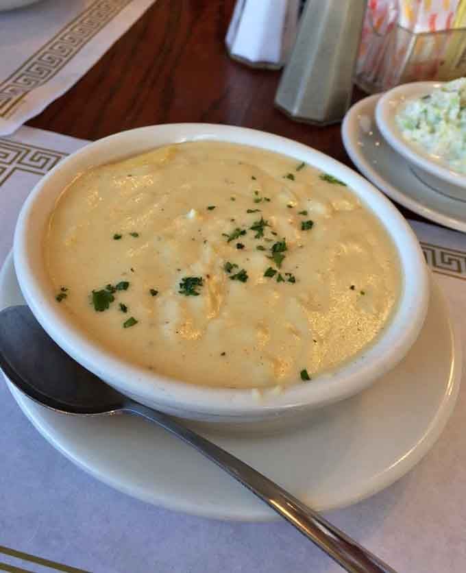 Crab soup that's creamy, comforting, and sprinkled with fresh herbs like your grandmother would have made it.