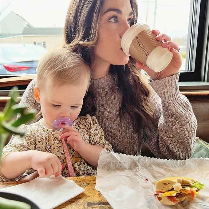When the food's this good, even a toddler pauses their chaos to appreciate the moment.