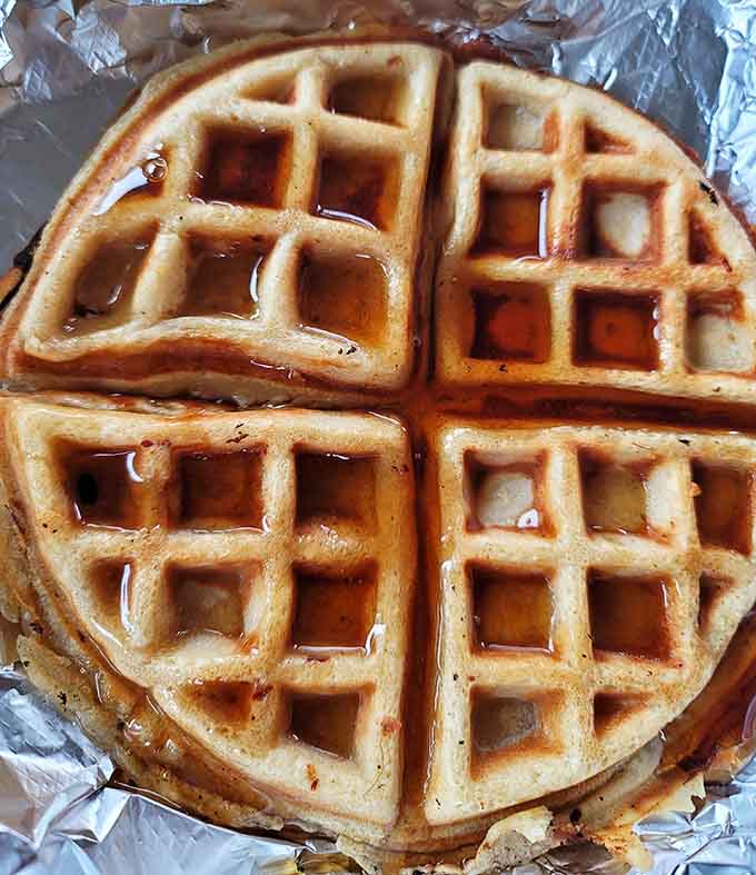 A waffle this perfectly golden makes breakfast feel like winning the lottery, except you actually get to enjoy it.