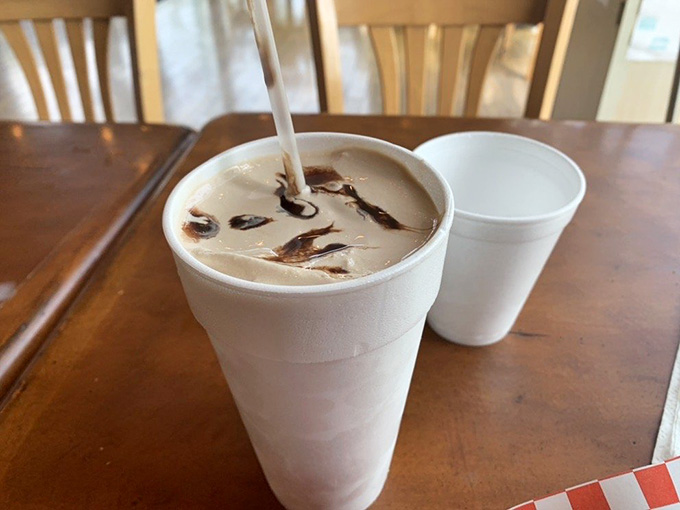Chocolate milkshake perfection in a cup, the kind that makes you slow down and appreciate life's sweeter moments.