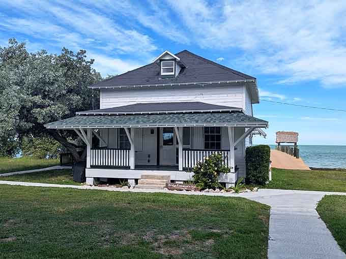 This charming historic house once sheltered bridge workers, now it shelters stories waiting to be discovered by visitors.