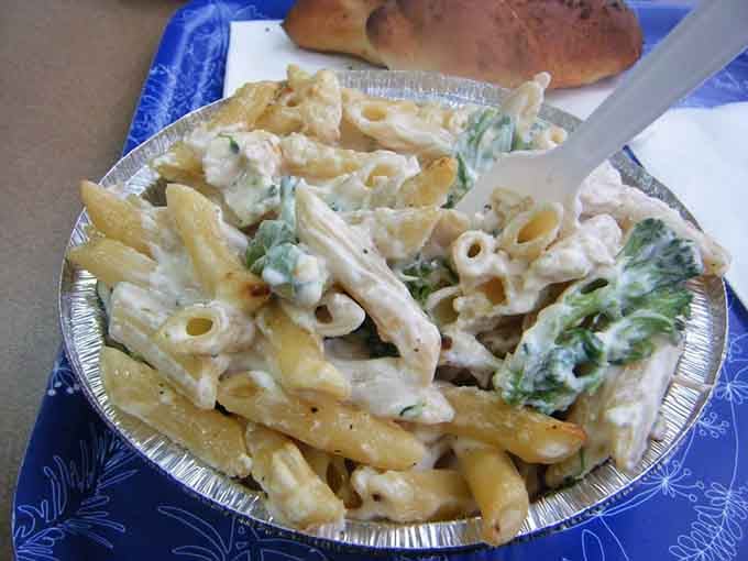 Creamy macaroni salad with that perfect balance of mayo and seasoning, the unsung hero of every great meal.