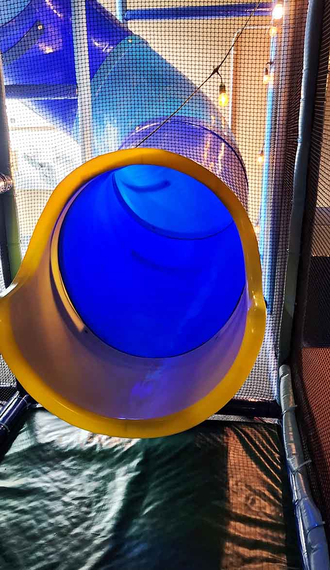 That tube slide twists like a sea serpent, delivering kids to the bottom faster than you can say "again!"