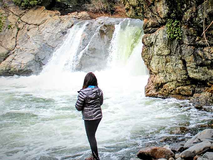 Standing before rushing water has a way of putting life's problems into proper perspective, doesn't it?