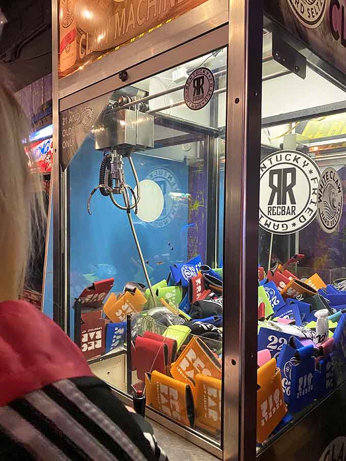 The claw machine stands ready to take your money while giving you false hope, just like it did back in 1987.