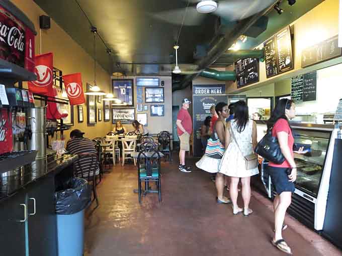 The lunch rush brings together downtown workers and wise visitors who've discovered this hidden treasure trove of sandwiches.