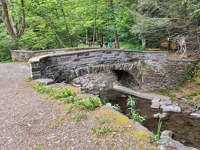 This charming stone bridge over Enfield Creek proves functional can also be absolutely beautiful and photogenic.
