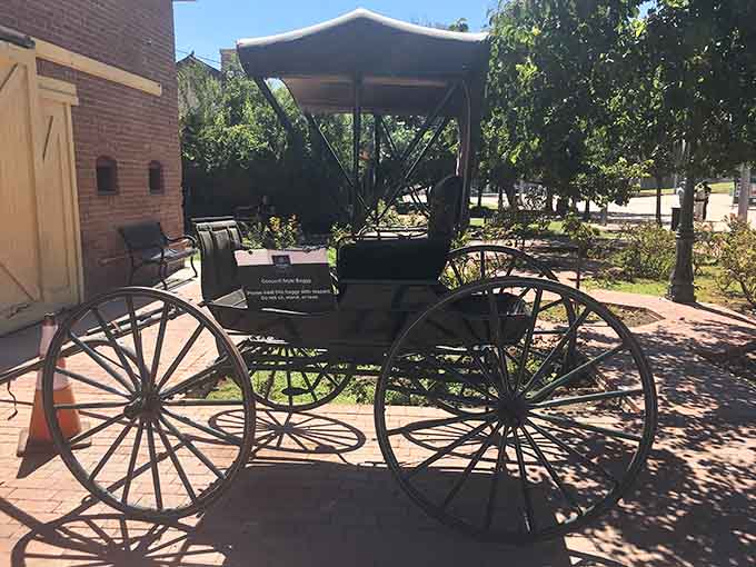 This Concord-style buggy was the luxury sedan of its day, transporting Phoenix's finest around the dusty frontier streets.