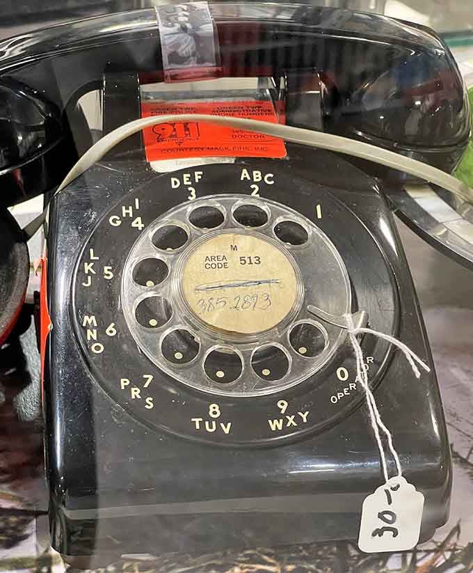 This rotary phone with its classic dial could make even the youngest person feel nostalgic for simpler times.